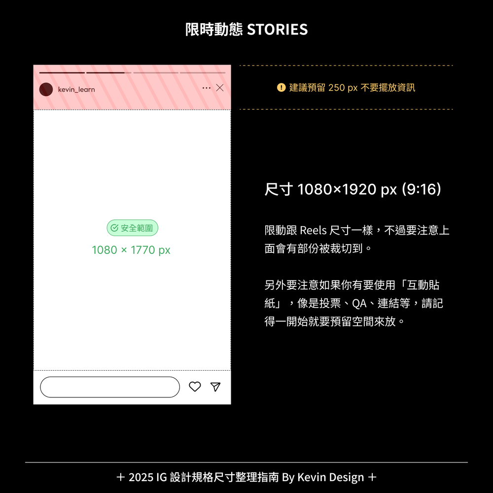 IG 2025 最新版型指南：詳解 IG 圖片與影片尺寸規格